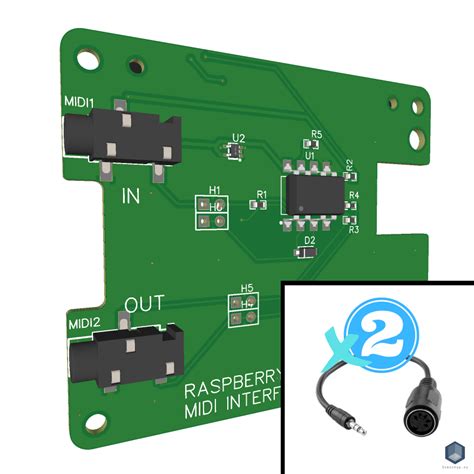 slim midi hat for raspberry pi 3 4 5 domoshop eu