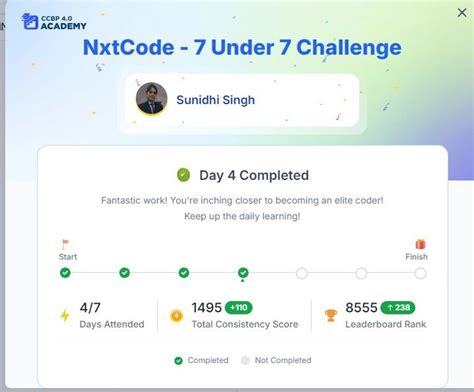 Codingchallenge Nxtwave Dailycoding Consistency Sunidhi Singh