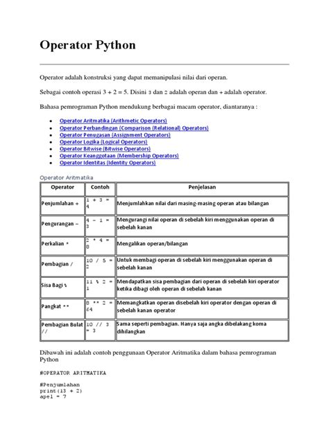 pertemuan 5 operator python pdf