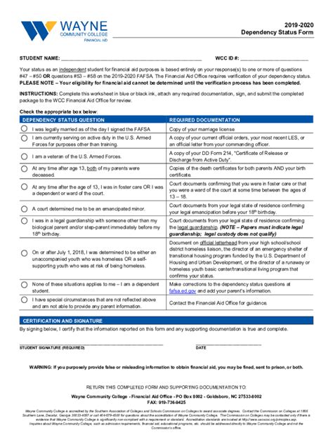 Fillable Online Dependency Determination Form Woodland Community