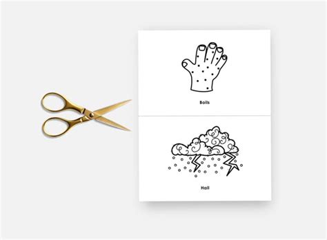 10 Plagues Of Egypt Bible Mini Book Craft Activity For Sunday School