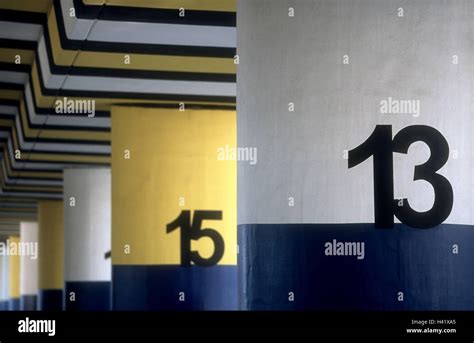 Parking Structure Columns Numbering Numbers Buildings Architecture