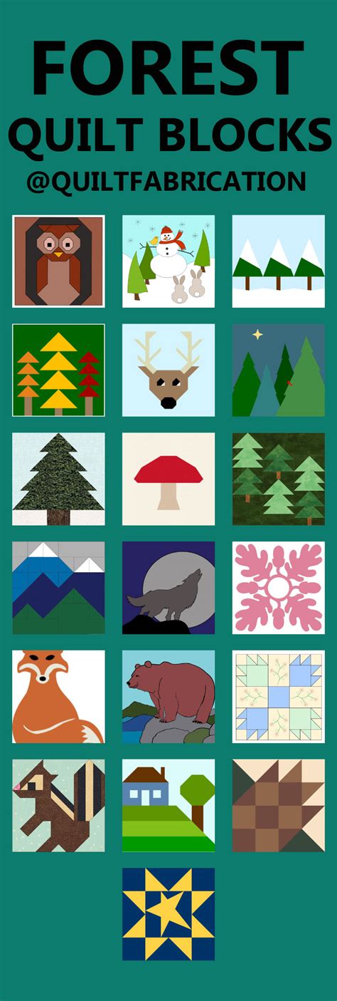 Snowy Forest For December Quilt Block Mania Snowy Forest For December Quilt Block Mania