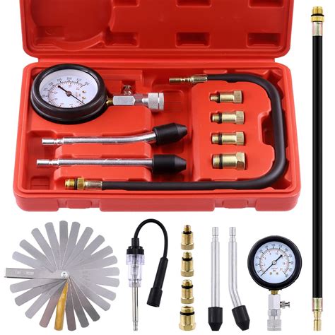 Wokape Kit De Probador De Compresión Automotriz Y Probador De Bujías
