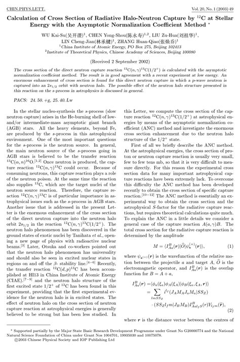 Pdf Calculation Of Cross Section Of Radiative Halo Neutron Capture By