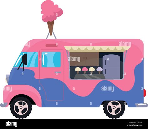 Ice Cream Food Truck Stock Vector Image And Art Alamy