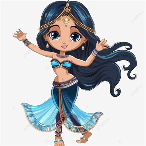 Cute Cartoon Belly Dancer Cute Belly Dancer Png Transparent Image And Clipart For Free Download