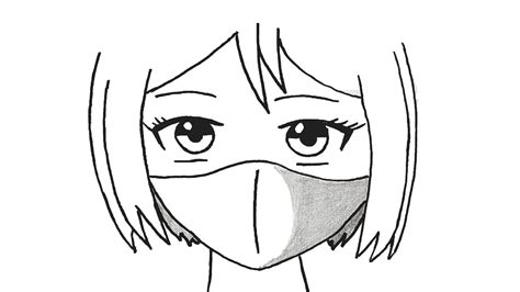 Как нарисовать АНИМЕ девушку в маске Youtube
