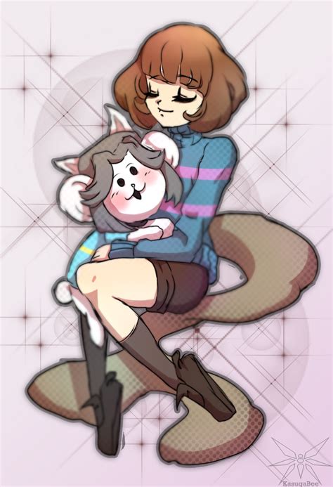 Frisk And Temmie By Kasugabee On Deviantart