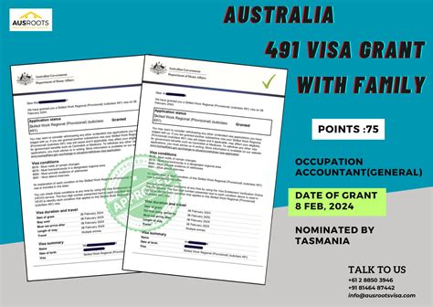 Skilled Work Regional Subclass 491 Visa Granted To Offshore