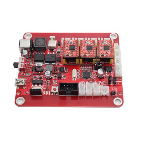Buy RATTMMOTOR GRBL Red Control Board Axis USB Port CNC GRBL Controller Board For DIY Mini