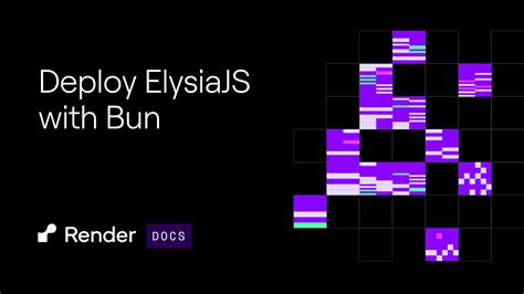 Deploy Elysiajs With Bun Render Docs