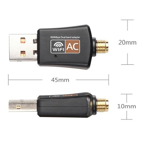 Mbps Dual Band Ghz Wireless Lan Usb Wifi Adapter With Antenna Durable Computers