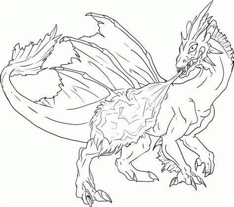 Ice Dragon Coloring