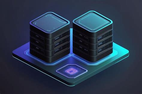 Database Server Isometric Icon Premium Ai Generated Image