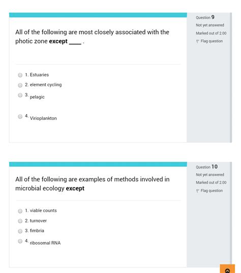Solved Question 9 Not Yet Answered All Of The Following Are