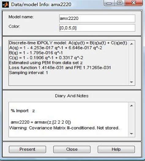 The Data Model Info Dialog Box The Data Model Info Dialog Box Gives A Download Scientific