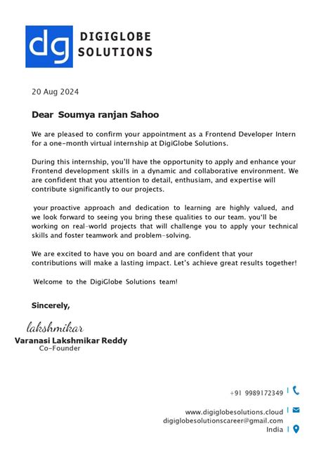 Internship Frontenddevelopment Newbeginnings Digiglobesolutions Soumya Ranjan Sahoo