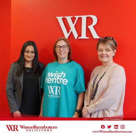 Watson Ramsbottom Sponsor Charity T Shirts For The Wish Centres