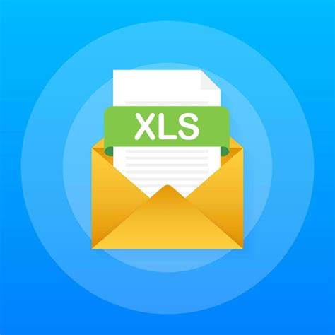 Download Xls Button Downloading Document Concept File With Xls Label And Down Arrow Sign
