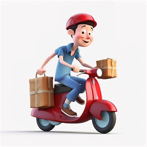 Delivery Man Cartoon