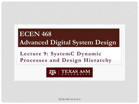 Pdf Ecen 468 Advanced Logic Design Computer 468lec09sc