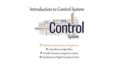 Automatic Control Basic Definitions Classification Of Control Systems
