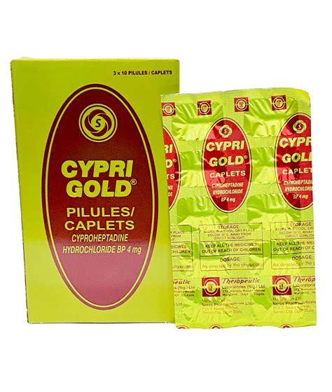 Cypri Gold Caplet Cyproheptadine X30 Medecify