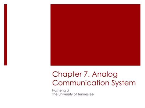 PPT Chapter Analog Communication System PowerPoint Presentation Free Download ID