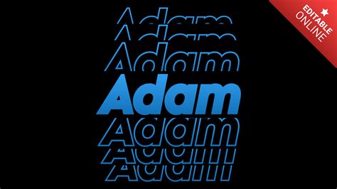 Adam Text Effect Generator Adam Text Effect Generator