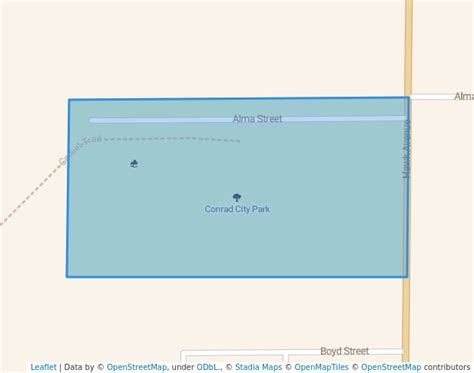 Conrad City Park In Conrad Map And Routes