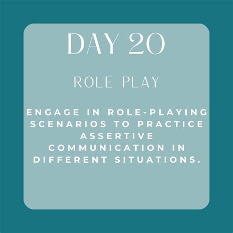 Day 20 Role Play Engage In Role Playing Scenarios To Practice