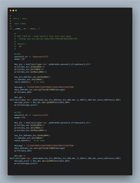 Aes Class Short Code