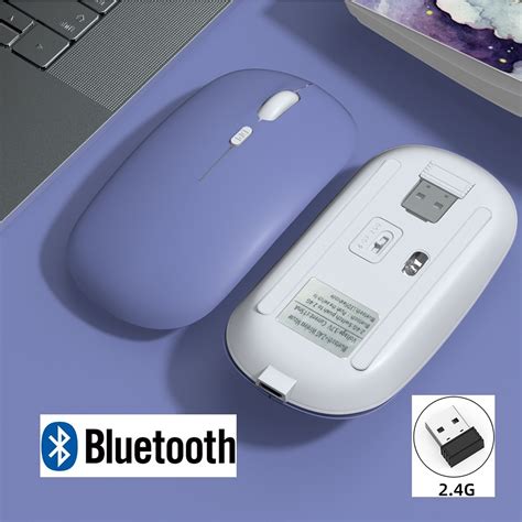 Wireless Mouse Bluetooth Mouse 24ghz Wireless Optical Rechargeable