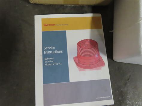 Syntron Vibrator Model V 41 A1 New Surplus Syntron Vibrator Model V 41 A1 New Surplus