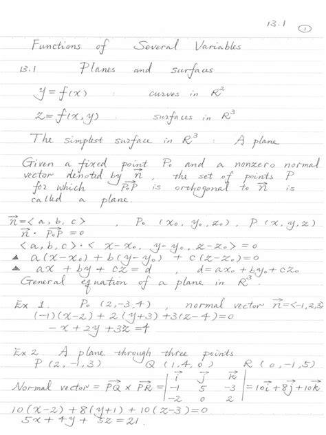 Multivariable Calculus Pdf
