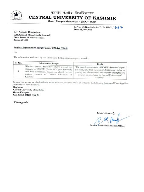 Central University Of Kashmir 1 Pdf Toolbar 0 Pdf