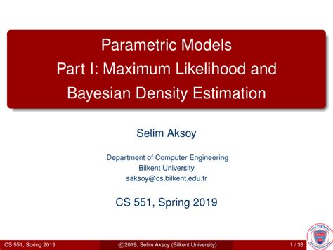 Ppt Parametric Models Part I Maximum Likelihood And Bayesian
