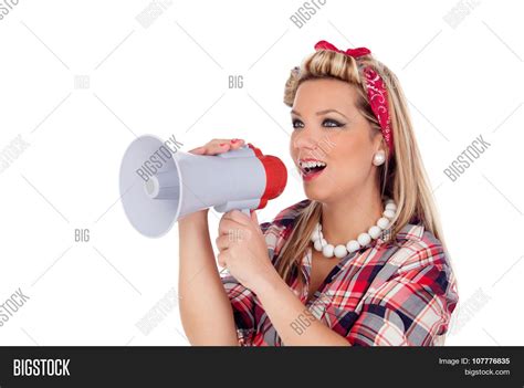 Cute Girl Shouting By Image And Photo Free Trial Bigstock