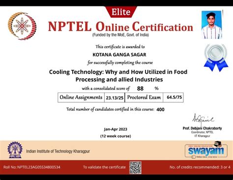 Sagar K On Linkedin Nptel Certificateofcompletion Thankyouall
