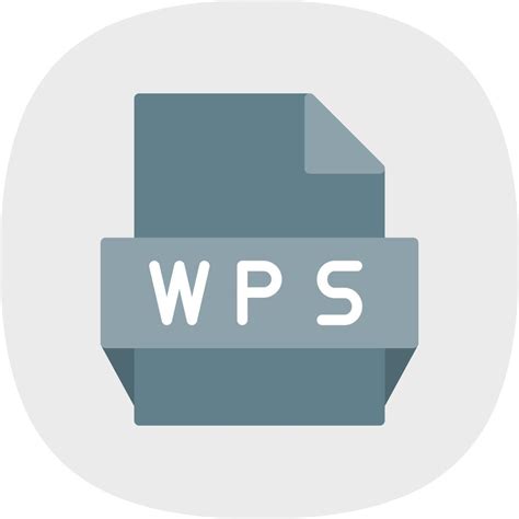 Wps File Format Icon 16904282 Vector Art At Vecteezy