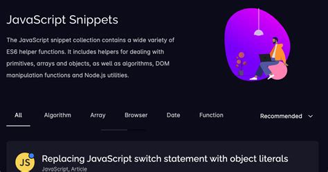 Vanilla JavaScript Code Snippets Smashing Best Website Gallery