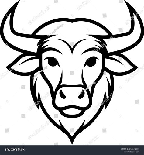 Bufflo Head Mascot Vector Logo Stock Vector Royalty Free 2564492993