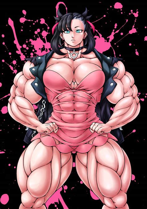 Rule 34 Abs Big Breasts Big Muscles Black Hair Choker Female Female Only Hyper Hyper Muscles