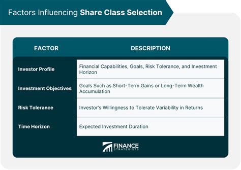 Share Class Definition Types Factors Fees And Measures