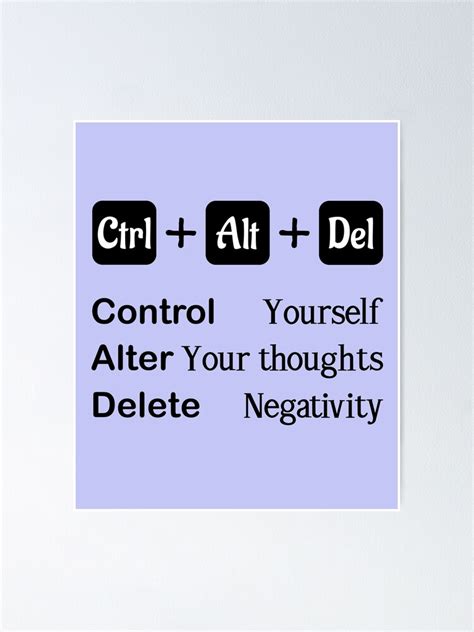 Ctrl Alt Del Quote Control Alt And Delete Motivational Quotes Positive Words