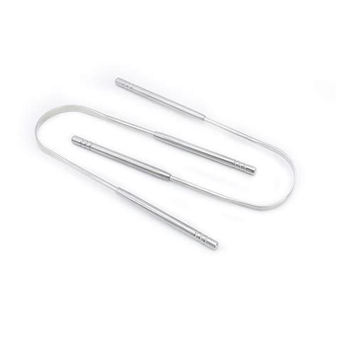 Скребок для языка из нержавеющей стали 2шт уп инструмент для чистки для языка 1010328 Gray