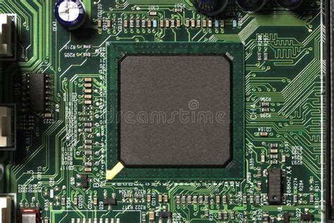 Microprocessor Chip On Motherboard