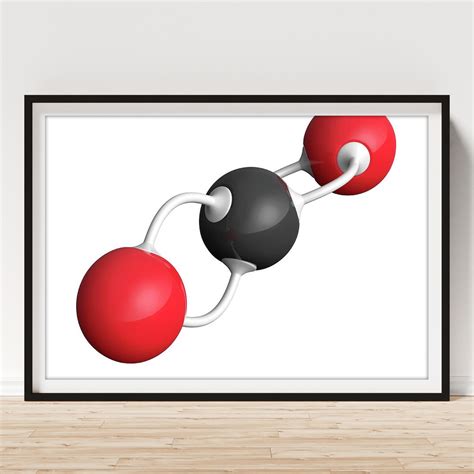 Molecular Structure Of Carbon Dioxide Carbon Dioxide Molecular Model