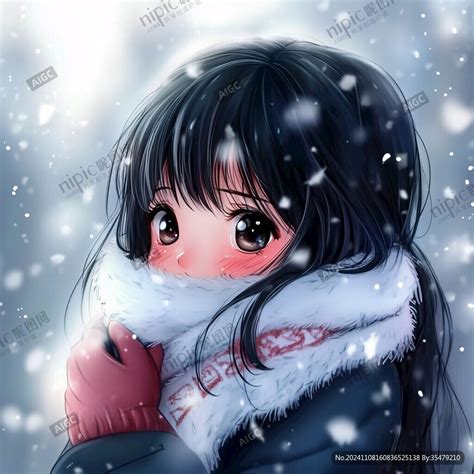 Ai创作图大雪女孩插画 青春美少女雪花 萌系列女孩 小女孩儿插 冬日美丽少女 Q版萌妹子 Q版女生头像 Q版头像插画 唯美女孩动漫人物 立雪鼠绘 Q版动漫小女孩 清纯女孩插画 动漫女生素材 Q